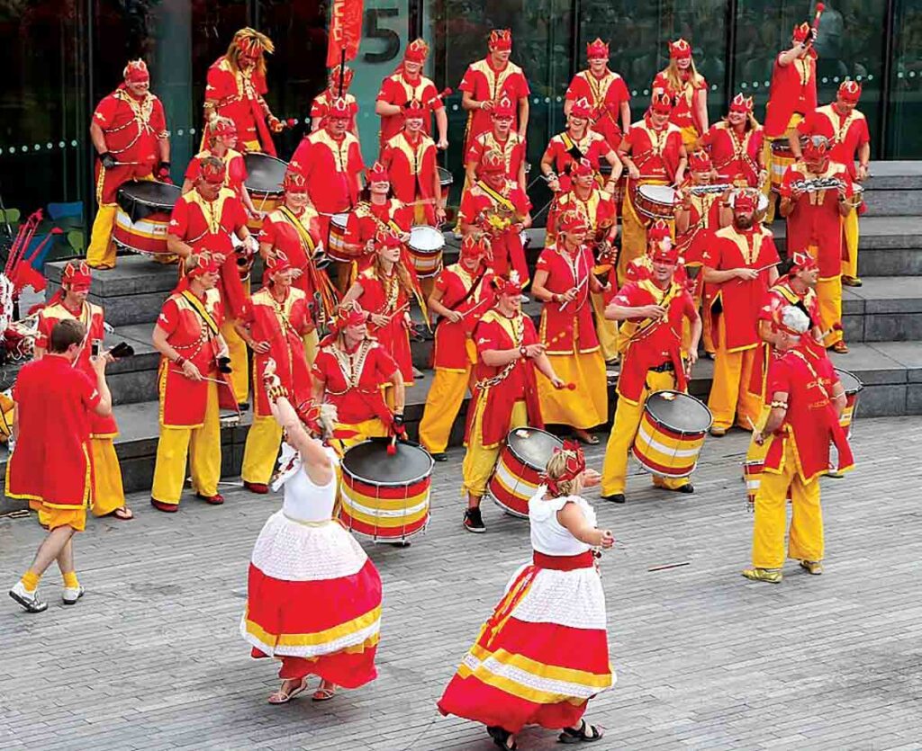 Samba drummers' summer school is boosted by John Lewis funding