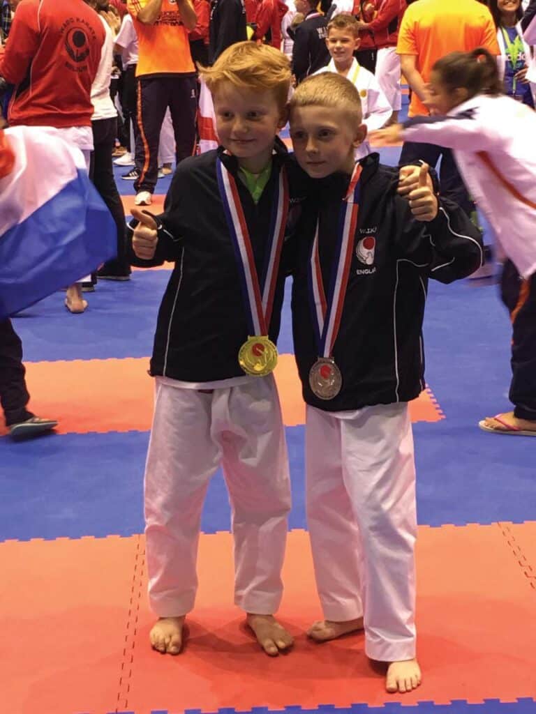 Karate kids win gold and silver at Euros