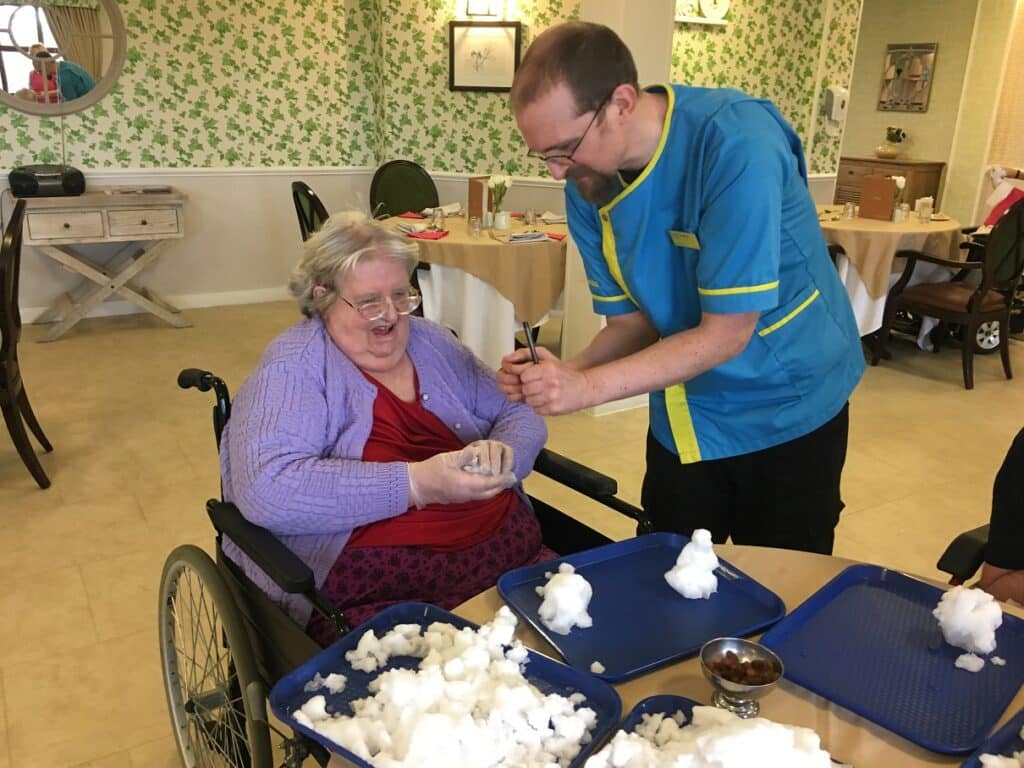 The indoor snowmen who took residents back in time